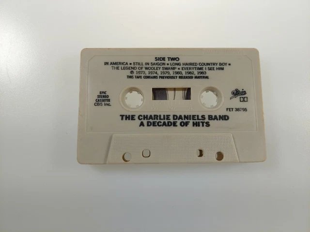 CHARLIE DANIELS BAND 📻 A Decade Of Hits Cassette Tape ONLY NO CASE $3. ...