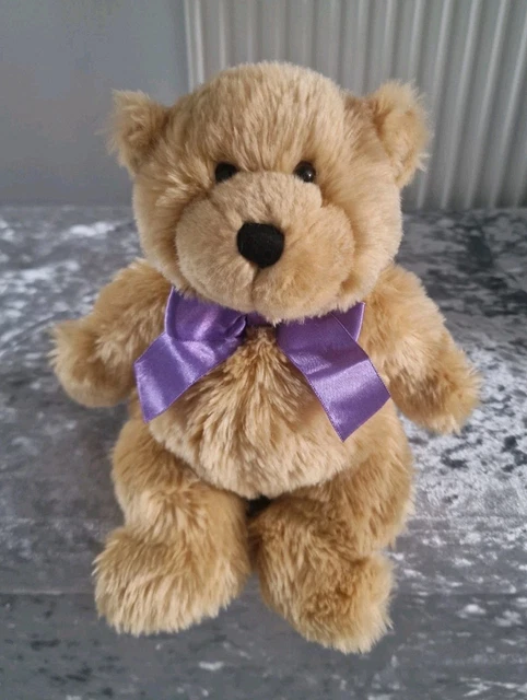 JELLYCAT SQUIDGY BEAR With Purple Bow 10” Retired Rare £16.14 - PicClick UK