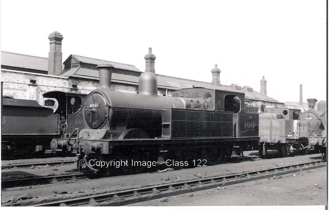 2 PHOTOS - GCR/LNER N-5 0-6-2T's Nos.69343 & 69346 at Wrexham GC £1.99 ...