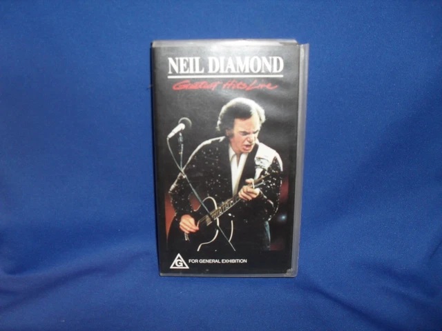 NEIL DIAMOND GREATEST Hits Live - Australian Vhs $16.00 - PicClick AU