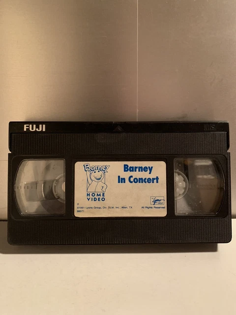BARNEY & FRIENDS Barney in Concert Sing Along (1990, VHS) OOP TESTED ...