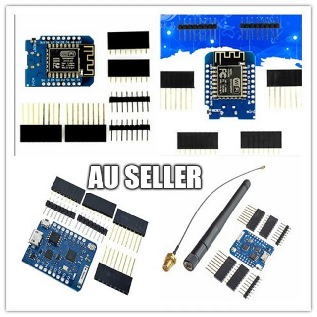 ESP8266 WEMOS D1 MINI ESP-12E IoT WiFi Wireless Board Arduino IDE ...