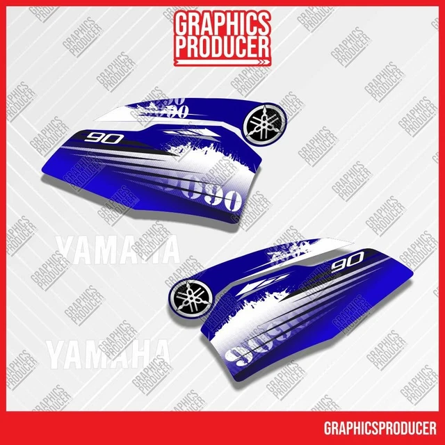 YAMAHA RAPTOR 90 Decals Graphics Kit Stickers Reproduction Fits 2012 ...