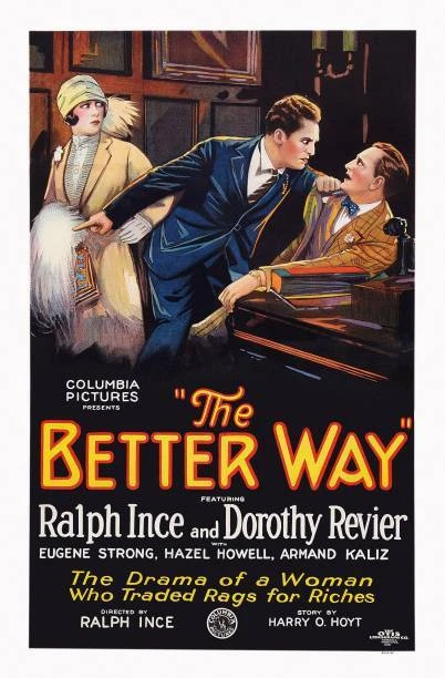 THE BETTER WAY Poster Us Poster Art Left Dorothy Revier 1926 Old Movie ...