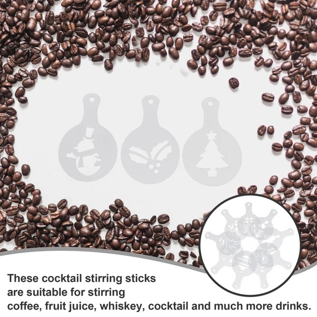 16PCS COFFEE DECORATION Stencils Coffee Latte Template Coffee Mold ...