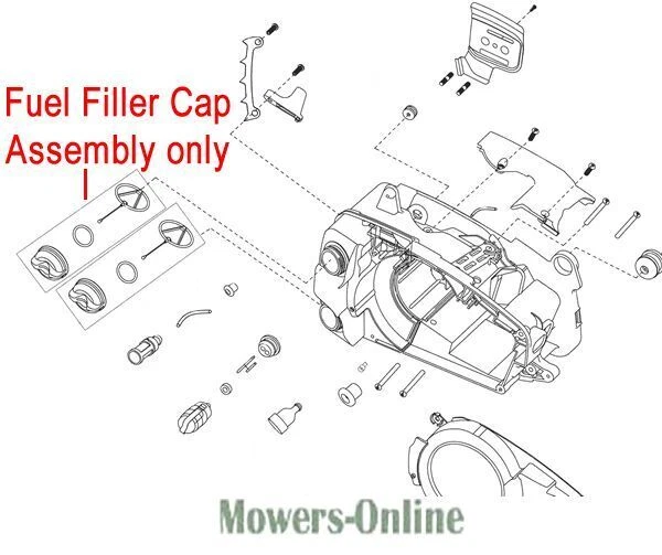 GENUINE MITOX CHAINSAW Fuel Filler Cap Assembly MIYD36.03.02-00B CS36T ...