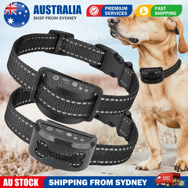 ANTI BARK DOG Training Non-Shock Collar Stop Barking Rechargeable Auto ...