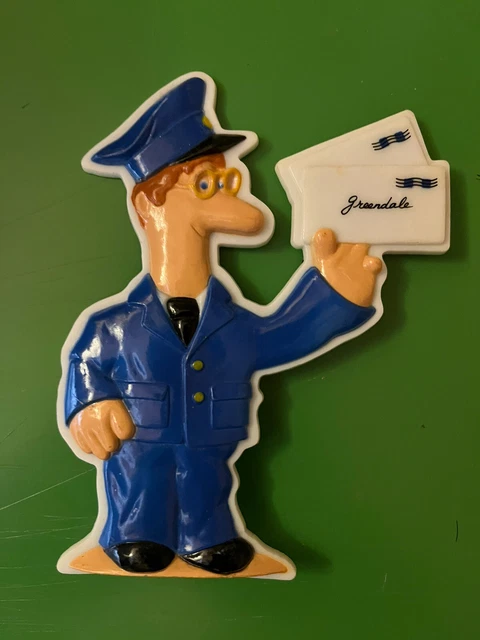 LARGE PLASTIC PIN badge Postman Pat BBC Television Cartoon Character £4 ...