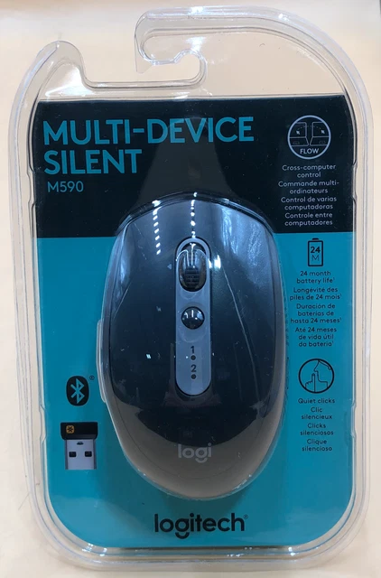 LOGITECH M590 BLUETOOTH/USB Wireless Multi-Device Silent Mouse $30.00 ...