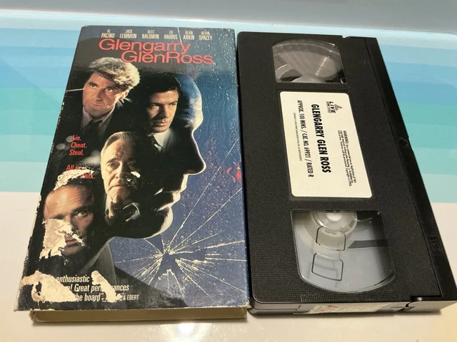 GLENGARRY GLEN ROSS (VHS, 1993) Al Pacino Lemmon Baldwin Harris Spacey ...