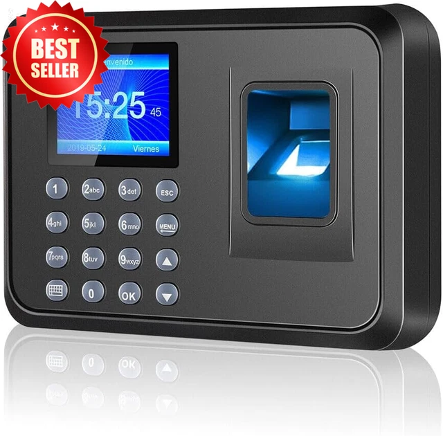 BIOMETRIC FINGERPRINT PASSWORD Attendance Machine Employee Check-In ...