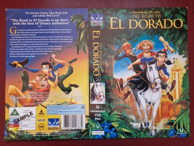 THE ROAD TO El Dorado - Dreamworks - Promo Sample Video Sleeve/Cover # ...