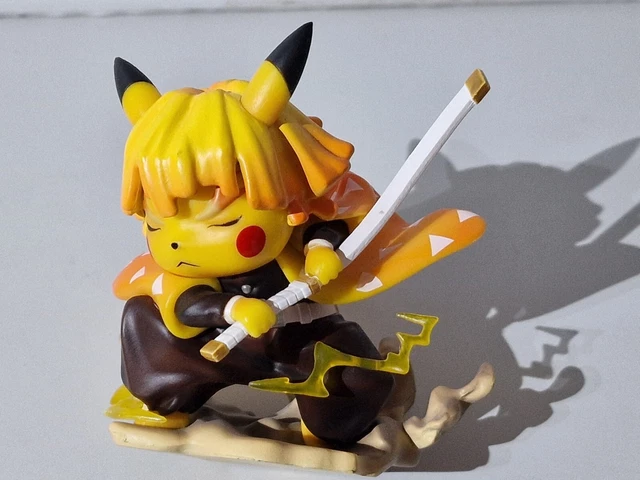 DEMON SLAYER ZENITSU Agatsuma Pikachu Action Figure PVC 3.9" £16.95 ...