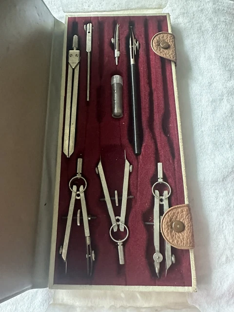 VINTAGE TACRO DRAFTING Set #2230 Compass Engineering Kit, Made In ...