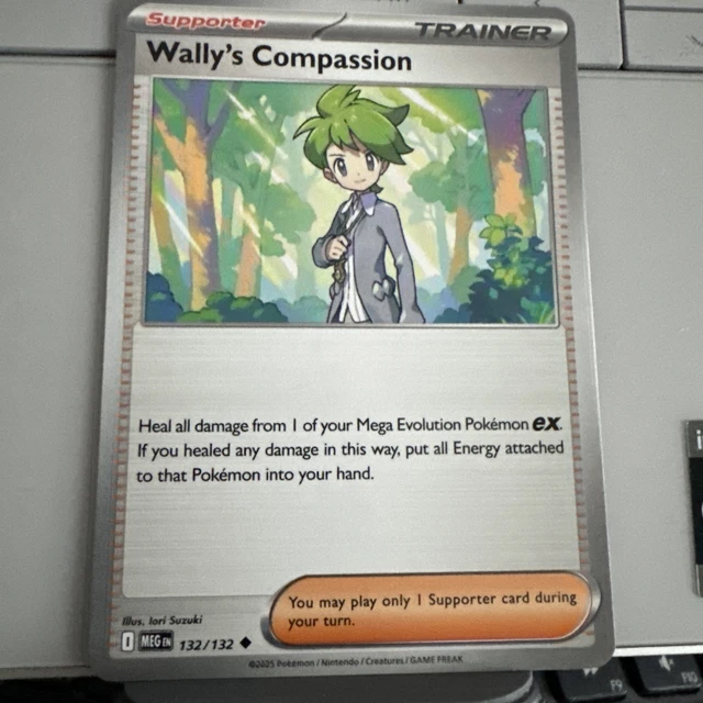 WALLY'S COMPASSION 132/132 Pokémon TCG Mega Evolution Uncommon £5.11 - PicClick UK