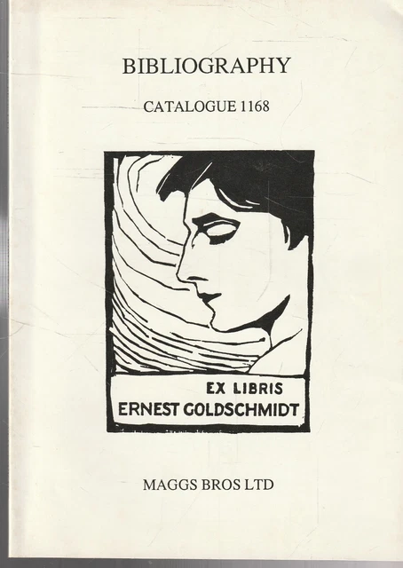 OLD BOOK CATALOGUE , MAGGS BROS LONDON cat 1168 , BIBLIOGRAPHY , 1994 ...
