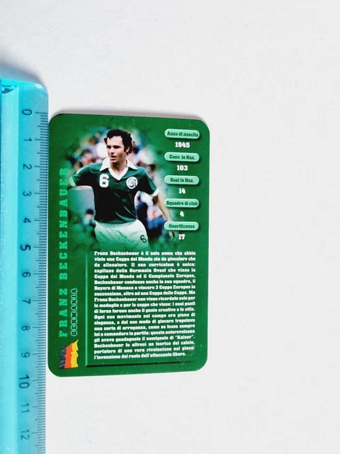 FRANZ BECKENBAUER GERMANY Card Rare Top Trumps Hasbro 2000S Original £7 ...