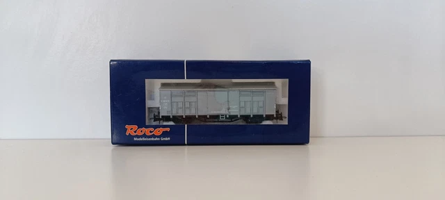 ROCO 56066 FS Gedeckter Güterwagen Spitzdach Grau FS Italien H0 DC OVP EUR 9,50 - PicClick DE