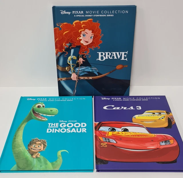 DISNEY PIXAR MOVIE Collection Book Bundle x3 The Good Dinosaur Brave ...