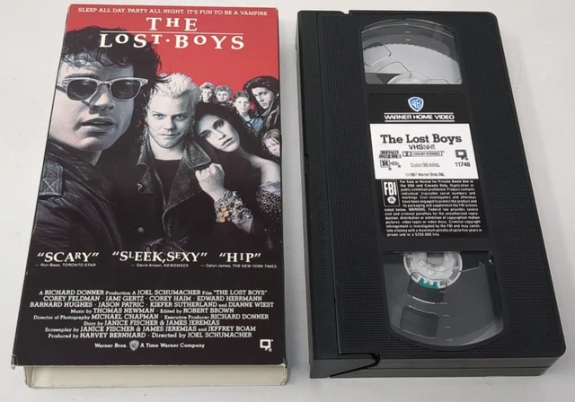 THE LOST BOYS VHS Cassette Tape 1987 Horror Movie 1980s 80s Corey ...
