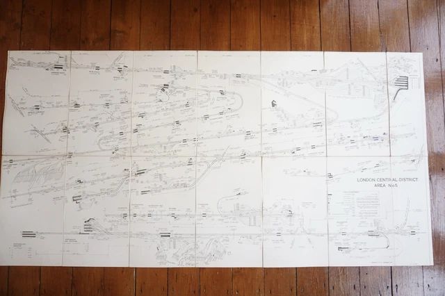 LONDON CENTRAL NO.5 Railway Control Signal Diagram Southern Region ...
