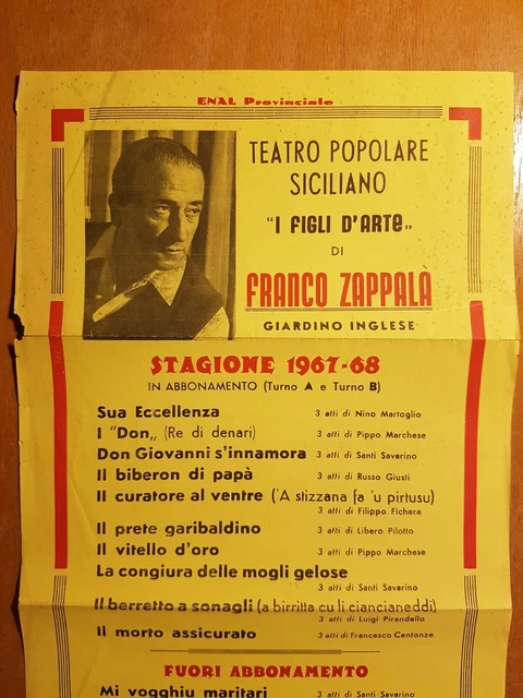 TEATRO POPOLARE SICILIANO "I figli d'arte" - Franco Zappala' Giardino ...