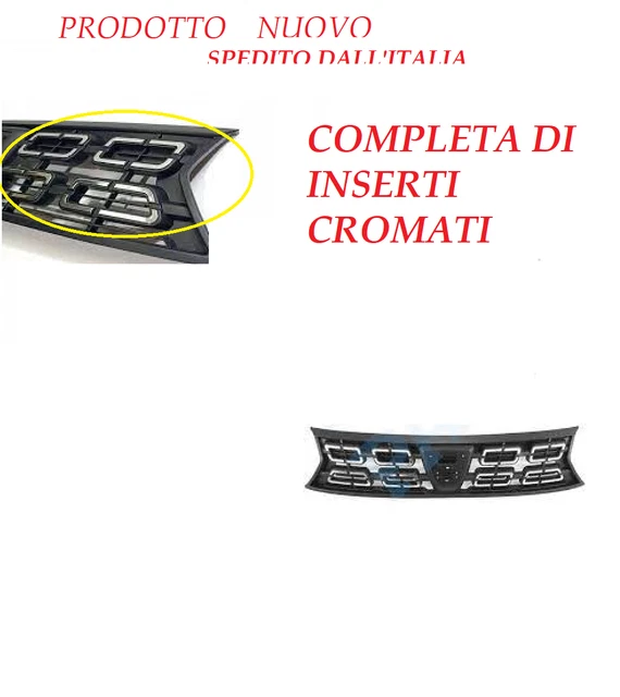 GRILLE RADIATEUR PANNEAU Masque Avant Pour Dacia Duster 2018-2022 EUR 88,84 - PicClick FR