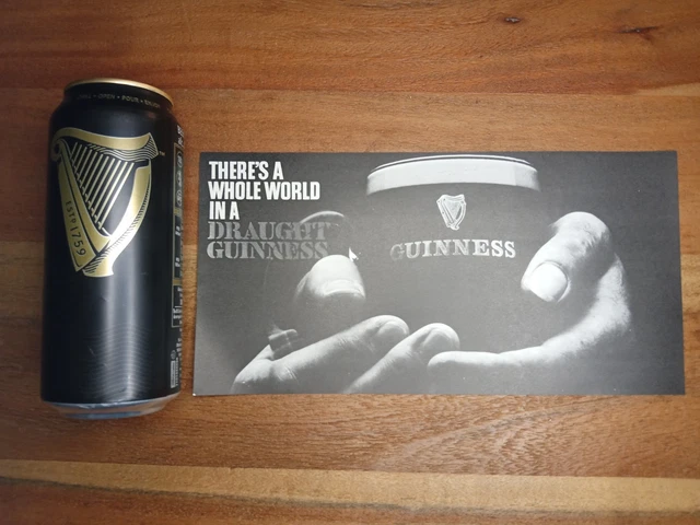 GUINNESS ORIGINAL PRINT Advertising Poster Leaflet Advert Theres a ...