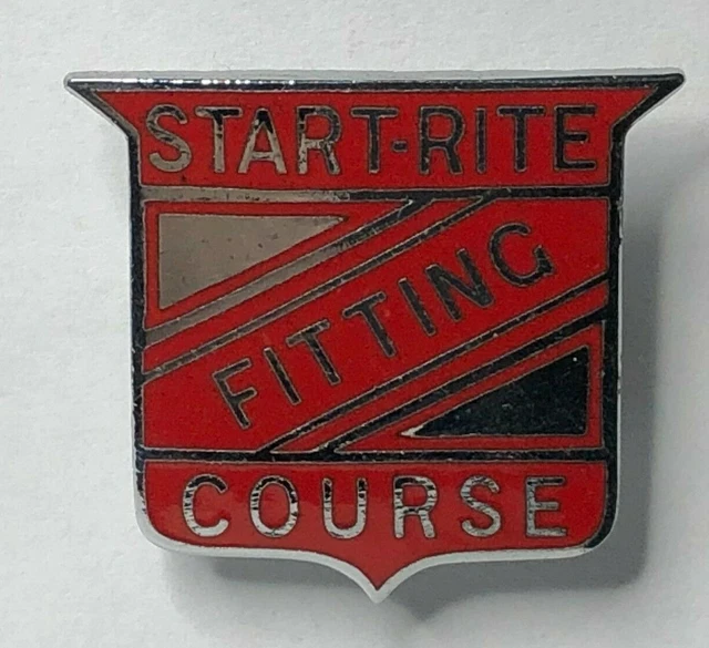 VINTAGE START RITE Shoes Fitting Course Staff Badge enamel 2.8 x 2.9 cm ...