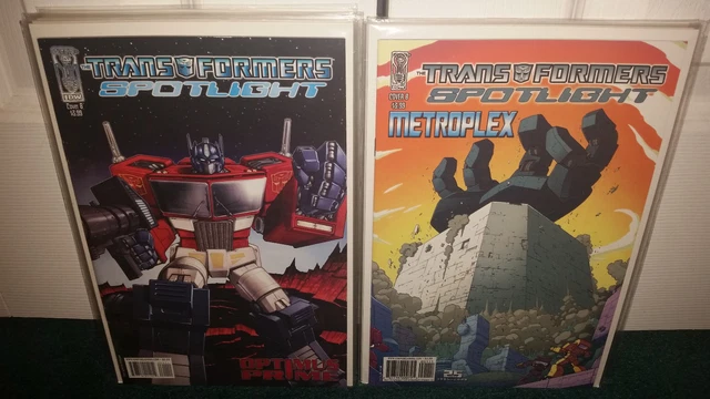 LOT IDW TRANSFORMERS Spotlight B Optimus Megatron Arcee Jazz Drift ...