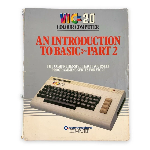 COMMODORE VIC-20 AN Introduction To Basic Part 2 Manual VTG 1982 ...