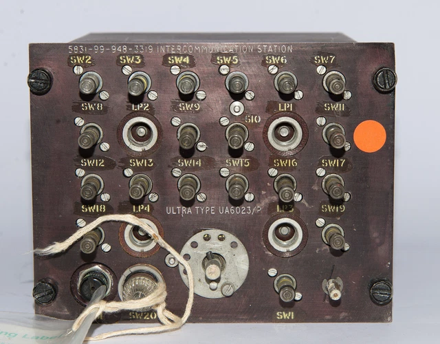 INTERCOMMUNICATION STATION ULTRA Type UA6023/P 10D/9483319 RAF Vintage ...