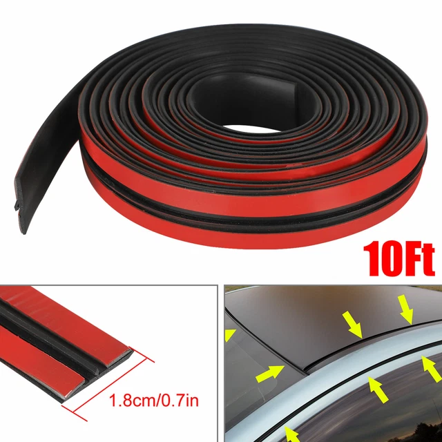 10FT AUTO CAR Rubber Front Rear Windshield Panel Seal Strip Sealed ...