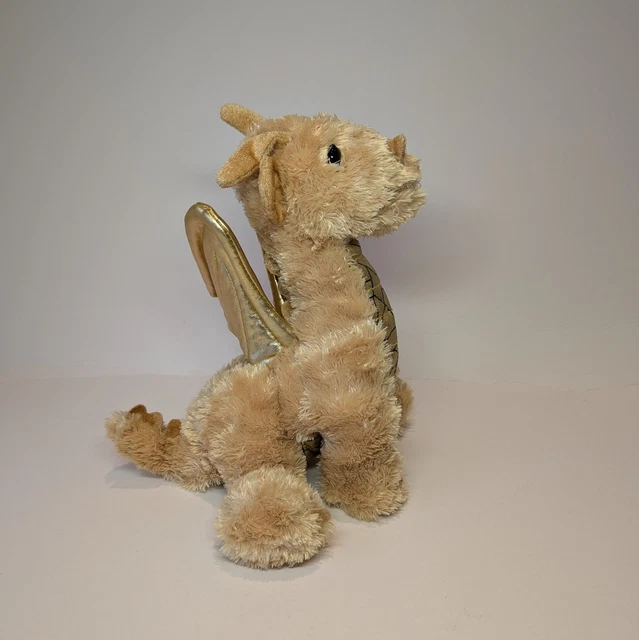 MELISSA AND DOUG Lustre Gold Dragon Soft Toy Cuddly Medium Sized ...