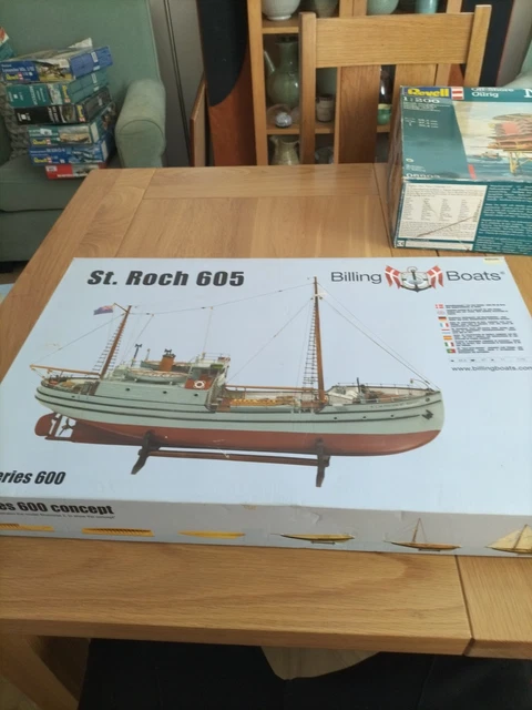 BILLING BOATS ST Roch Wooden Boat Kit. Started/Selling As Completion ...