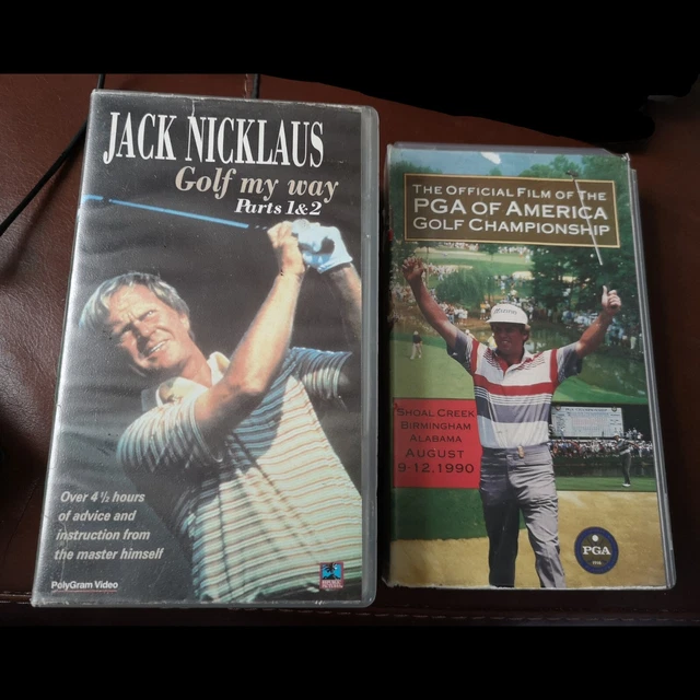 VTG GOLF VHS Tape Bundle Pga Film America Championship Jack Nicklaus 1 ...