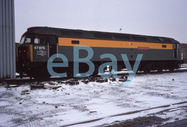 35MM RAILWAY SLIDE of Class 47 47976 @ Derby Works Copyright to Buyer £ ...
