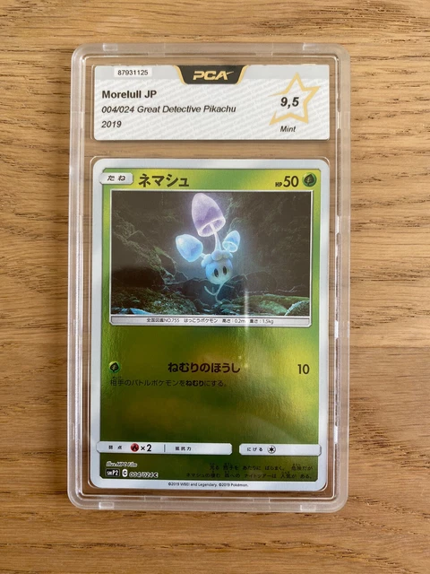 CARTE POKÉMON DÉTECTIVE Pikachu Japanese SMP2, Morelull 004/024, PCA 9 ...