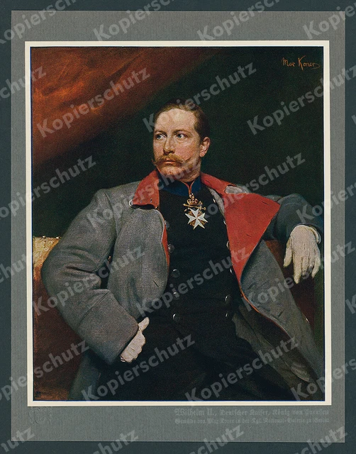 MAX KONER KAISER Wilhelm II. Uniform Garde-Kürassier Johanniterorden ...