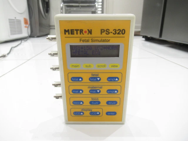 METRON PS-320 FETAL Simulator Maternal Ecg/Ekg Toco Ultrasound Monitor ...