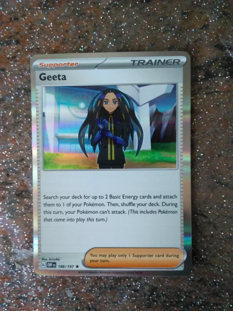 CARTA POKÉMON SUPPORTER Trainer "Geeta" - EN INGLESE EUR 5,00 - PicClick IT