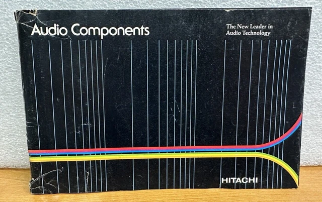HITACHI AUDIO PRODUCT Catalog Brochure Amplifiers Turntable Cassette ...