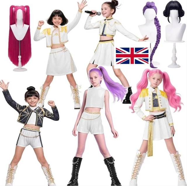 K-POP DEMON HUNTERS Costume Kids Zoey Rumi Mira Cosplay Book Week Fancy ...