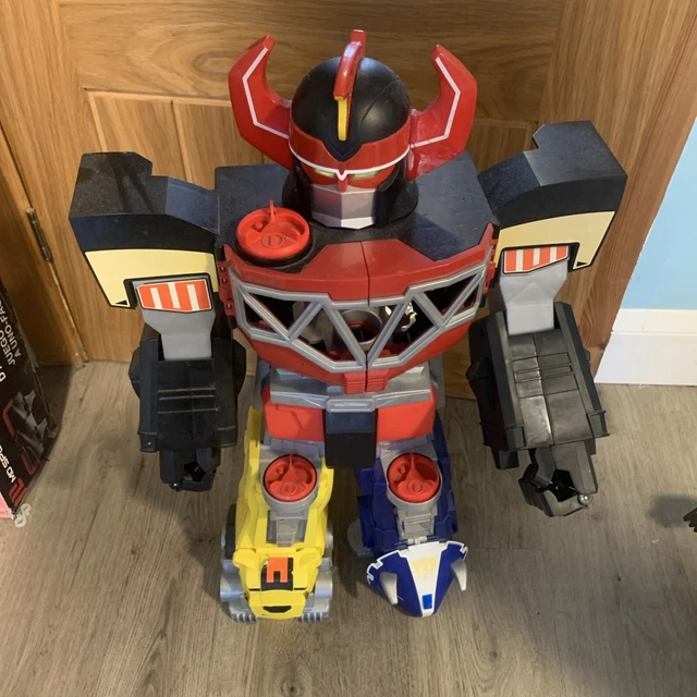IMAGINEXT MIGHTY MORPHIN Power Rangers Megazord Playset Robot Toy Big ...