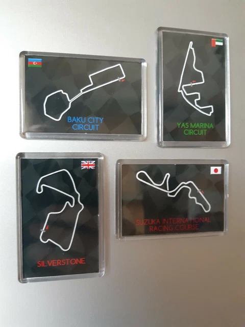 F1 / GRAND Prix Race Track Fridge Magnets, GP Circuits £4.30 - PicClick UK