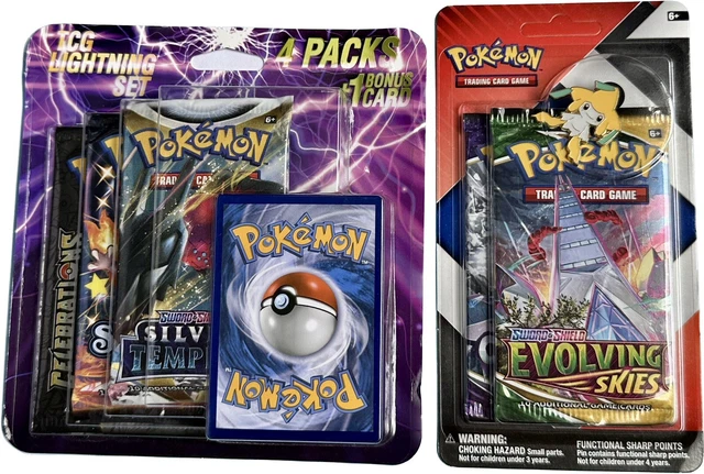 POKEMON EVOLVING SKIES Blister + Celebrations TCG Lightning Set- 6 ...