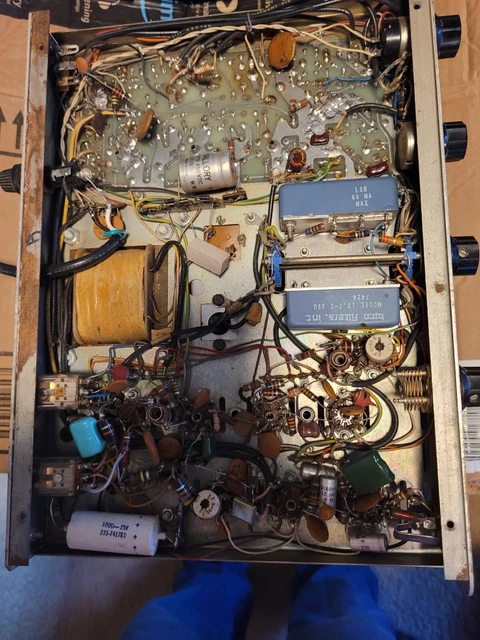 RARE VINTAGE TUBE 23Ch Am/Ssb Cb Base Radio As-Is Turns On From The ...