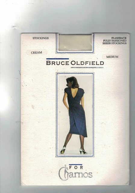 VINTAGE CHARNOS FLASHBACK Fully Fashioned Seamed Stockings Size Medium ...