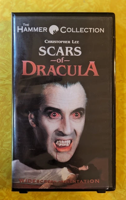 SCARS OF DRACULA VHS Hammer Collection Christopher Lee Horror Clamshell ...