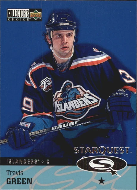 1997-98 (ISLANDERS) COLLECTOR'S Choice Star Quest #SQ39 Travis vert EUR ...